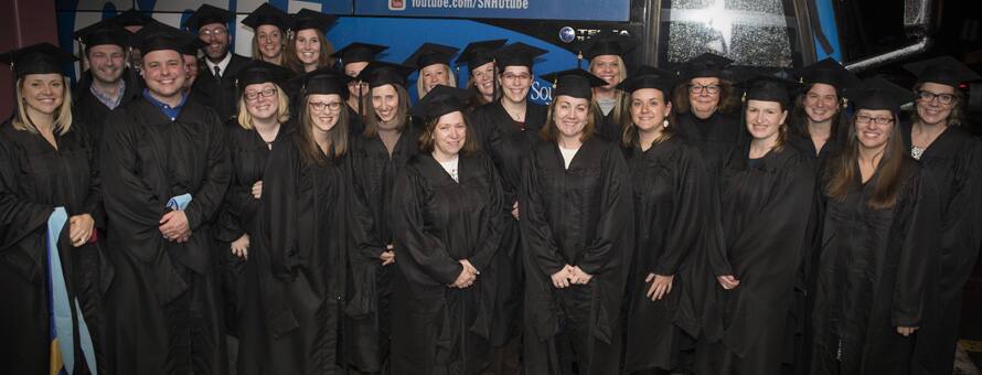 SNHU Bus Delivers Diplomas to 25 Local Teachers