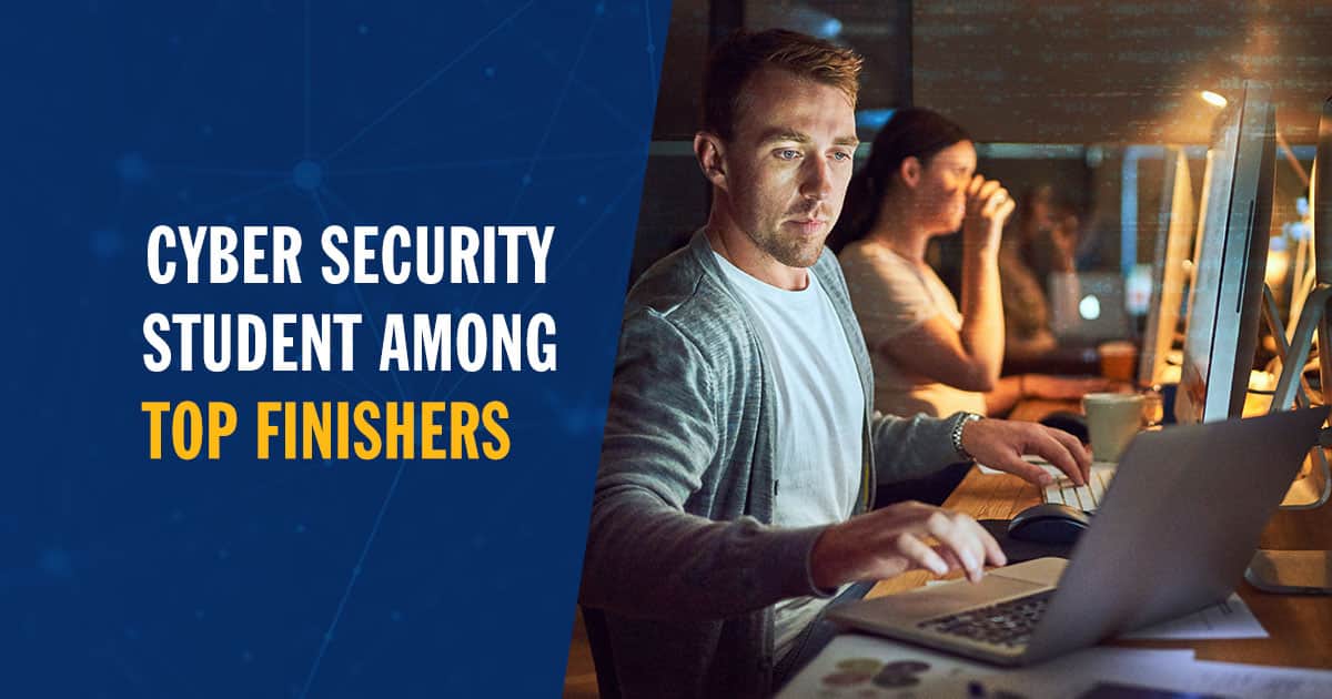 Cybersecurity Student Places Among Top Finishers Nationally