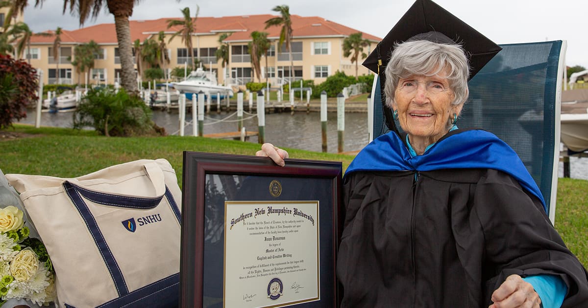 89-Year-Old Receives Her SNHU Diploma